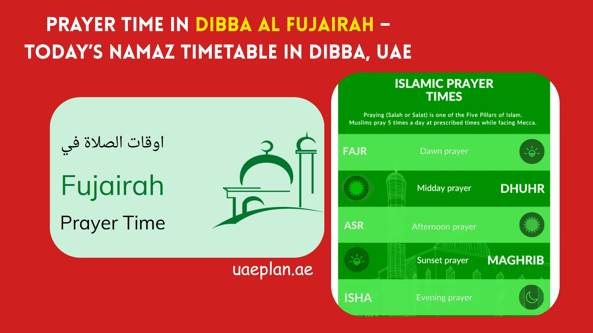 Prayer Time in Dibba Al Fujairah 2025 – Namaz Today